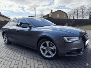 Grey Audi A5 Sportback 2014 in Kaunas, with an engine capacity of 1.96 L and mileage of 253 thousand km for 10500 €, photo 4 on AUTOMOTO.COM.LV