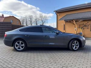 Grey Audi A5 Sportback 2014 in Kaunas, with an engine capacity of 1.96 L and mileage of 253 thousand km for 10500 €, photo 5 on AUTOMOTO.COM.LV