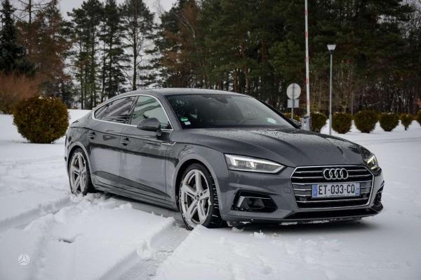 Pelēks Audi A5 Sportback 2017 Elektrėnai, ar dzinēja tilpumu 1.97 L un nobraukumu 217 tūkst. km par 19300 €, foto 1 vietnē AUTOMOTO.COM.LV