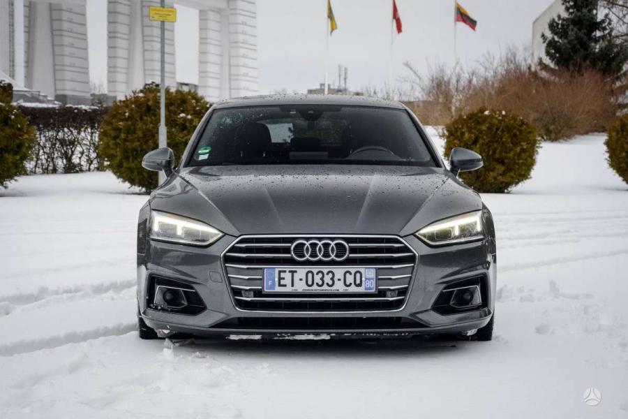 Серый Ауди A5 Sportback 2017 в Электренай, объемом двигателя 1.97 л и пробегом 217 тыс. км за 19300 €, фото 2 на AUTOMOTO.COM.LV