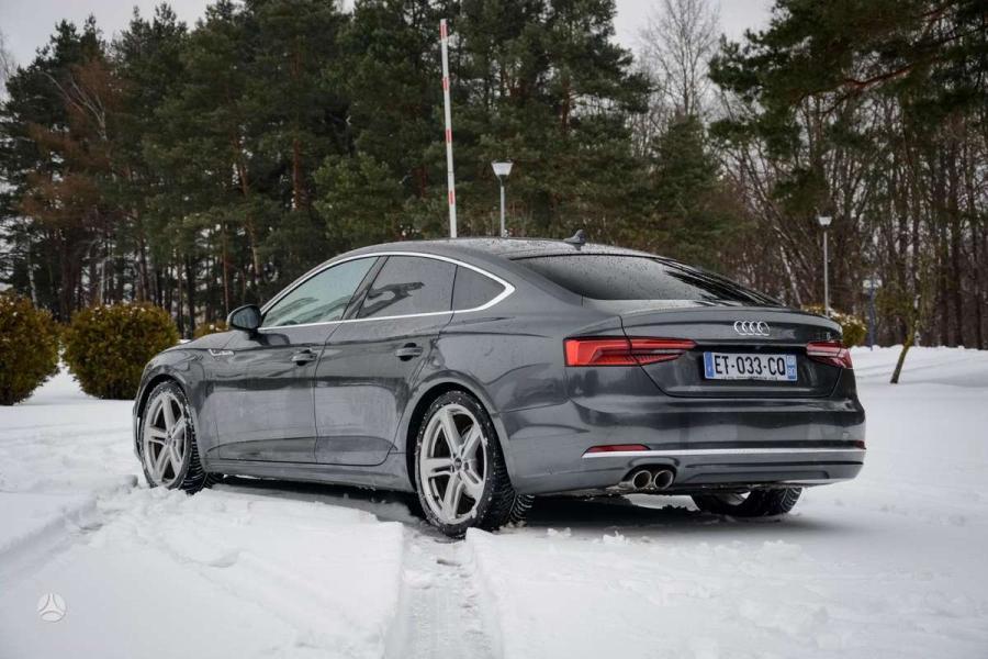 Серый Ауди A5 Sportback 2017 в Электренай, объемом двигателя 1.97 л и пробегом 217 тыс. км за 19300 €, фото 5 на AUTOMOTO.COM.LV