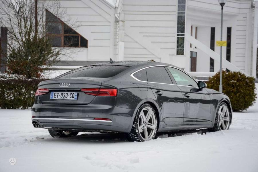 Серый Ауди A5 Sportback 2017 в Электренай, объемом двигателя 1.97 л и пробегом 217 тыс. км за 19300 €, фото 7 на AUTOMOTO.COM.LV
