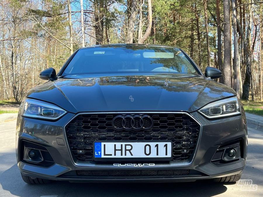 Grey Audi A5 Sportback 2017 in Klaipeda, with an engine capacity of 2.00 L and mileage of 160 thousand km for 18000 €, photo 3 on AUTOMOTO.COM.LV