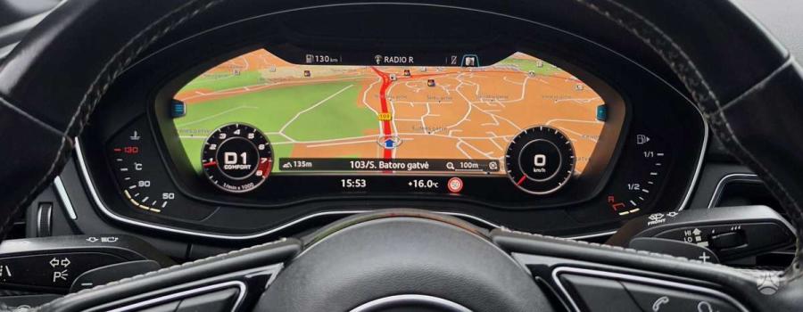 Pelēks Audi A5 Sportback 2017 Viļņa, ar dzinēja tilpumu 1.98 L un nobraukumu 189 tūkst. km par 13700 €, foto 15 vietnē AUTOMOTO.COM.LV