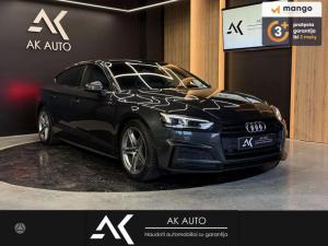 Pelēks Audi A5 Sportback 2018 Kauņa, ar dzinēja tilpumu 1.97 L un nobraukumu 189 tūkst. km par 16990 €, foto  vietnē AUTOMOTO.COM.LV