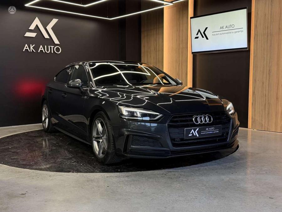 Pelēks Audi A5 Sportback 2018 Kauņa, ar dzinēja tilpumu 1.97 L un nobraukumu 189 tūkst. km par 16990 €, foto 3 vietnē AUTOMOTO.COM.LV