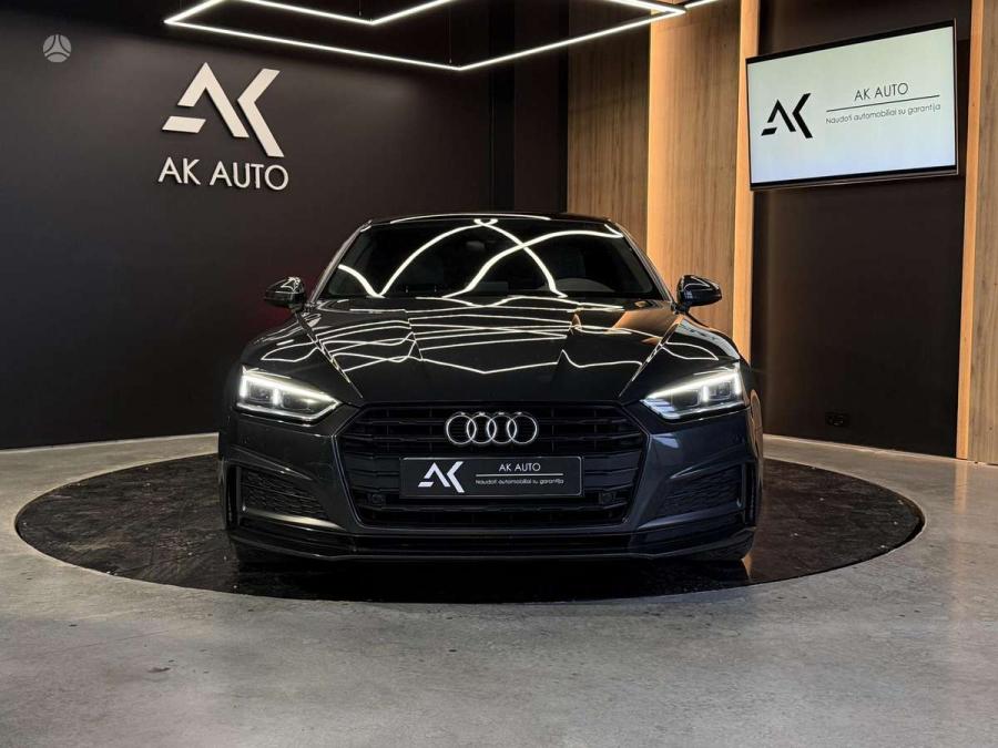 Pelēks Audi A5 Sportback 2018 Kauņa, ar dzinēja tilpumu 1.97 L un nobraukumu 189 tūkst. km par 16990 €, foto 4 vietnē AUTOMOTO.COM.LV