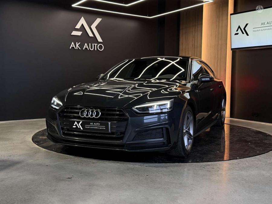 Pelēks Audi A5 Sportback 2018 Kauņa, ar dzinēja tilpumu 1.97 L un nobraukumu 189 tūkst. km par 16990 €, foto 5 vietnē AUTOMOTO.COM.LV