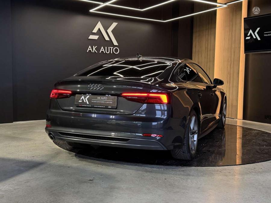 Pelēks Audi A5 Sportback 2018 Kauņa, ar dzinēja tilpumu 1.97 L un nobraukumu 189 tūkst. km par 16990 €, foto 11 vietnē AUTOMOTO.COM.LV