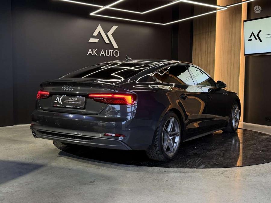 Pelēks Audi A5 Sportback 2018 Kauņa, ar dzinēja tilpumu 1.97 L un nobraukumu 189 tūkst. km par 16990 €, foto 12 vietnē AUTOMOTO.COM.LV