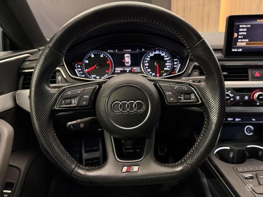 Pelēks Audi A5 Sportback 2018 Kauņa, ar dzinēja tilpumu 1.97 L un nobraukumu 189 tūkst. km par 16990 €, foto 14 vietnē AUTOMOTO.COM.LV