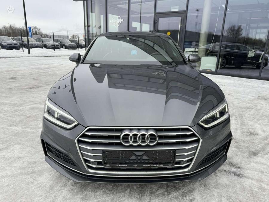 Pelēks Audi A5 Sportback 2018 Kauņa, ar dzinēja tilpumu 1.98 L un nobraukumu 219 tūkst. km par 14500 €, foto 2 vietnē AUTOMOTO.COM.LV