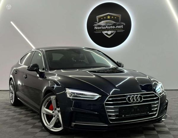 Pelēks Audi A5 Sportback 2018 Marijampole, ar dzinēja tilpumu 1.98 L un nobraukumu 247 tūkst. km par 17750 €, foto 1 vietnē AUTOMOTO.COM.LV