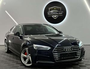 Pelēks Audi A5 Sportback 2018 Marijampole, ar dzinēja tilpumu 1.98 L un nobraukumu 247 tūkst. km par 17750 €, foto  vietnē AUTOMOTO.COM.LV