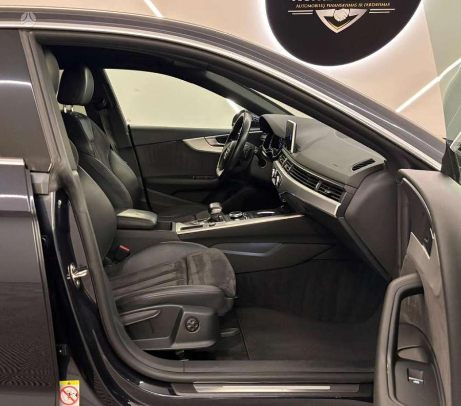 Pelēks Audi A5 Sportback 2018 Marijampole, ar dzinēja tilpumu 1.98 L un nobraukumu 247 tūkst. km par 17750 €, foto 20 vietnē AUTOMOTO.COM.LV