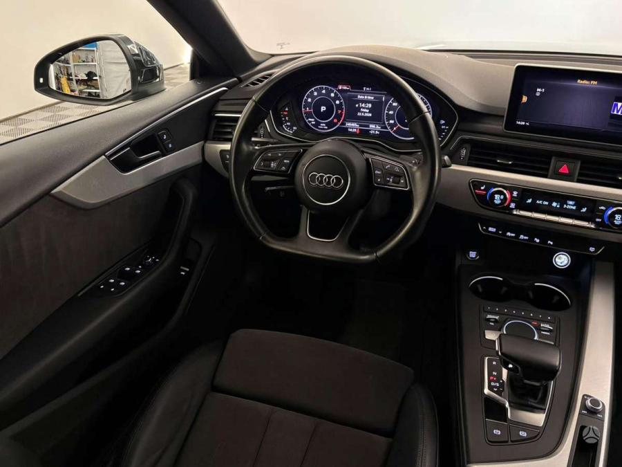 Pelēks Audi A5 Sportback 2018 Marijampole, ar dzinēja tilpumu 1.98 L un nobraukumu 247 tūkst. km par 17750 €, foto 23 vietnē AUTOMOTO.COM.LV