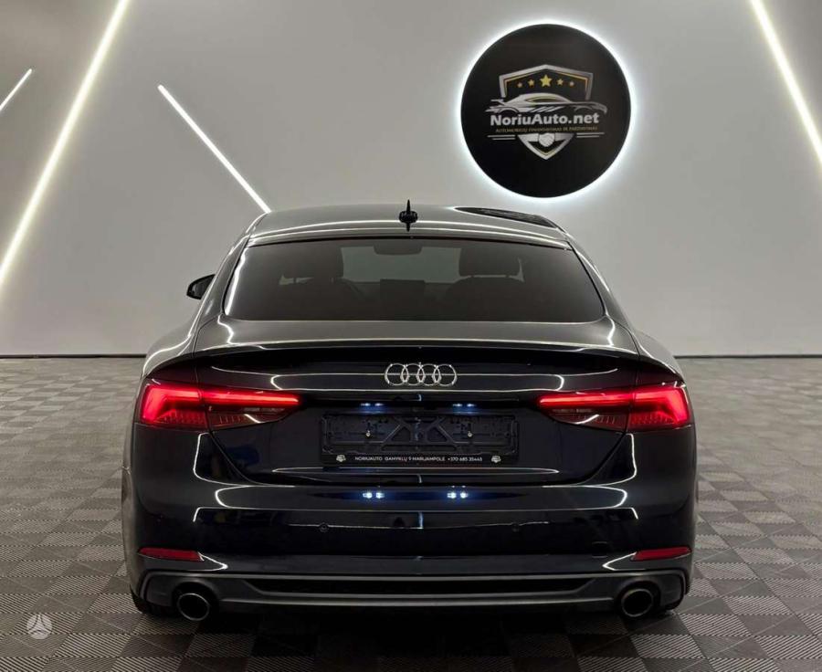 Pelēks Audi A5 Sportback 2018 Marijampole, ar dzinēja tilpumu 1.98 L un nobraukumu 247 tūkst. km par 17750 €, foto 35 vietnē AUTOMOTO.COM.LV