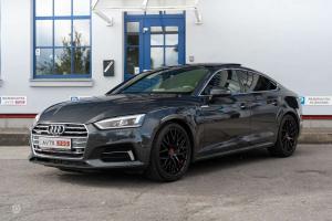 Grey Audi A5 Sportback 2019 in Vilnius, with an engine capacity of 2.00 L and mileage of 173 thousand km for 28900 €, photo 6 on AUTOMOTO.COM.LV