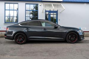 Grey Audi A5 Sportback 2019 in Vilnius, with an engine capacity of 2.00 L and mileage of 173 thousand km for 28900 €, photo 7 on AUTOMOTO.COM.LV