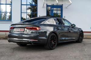 Grey Audi A5 Sportback 2019 in Vilnius, with an engine capacity of 2.00 L and mileage of 173 thousand km for 28900 €, photo 9 on AUTOMOTO.COM.LV