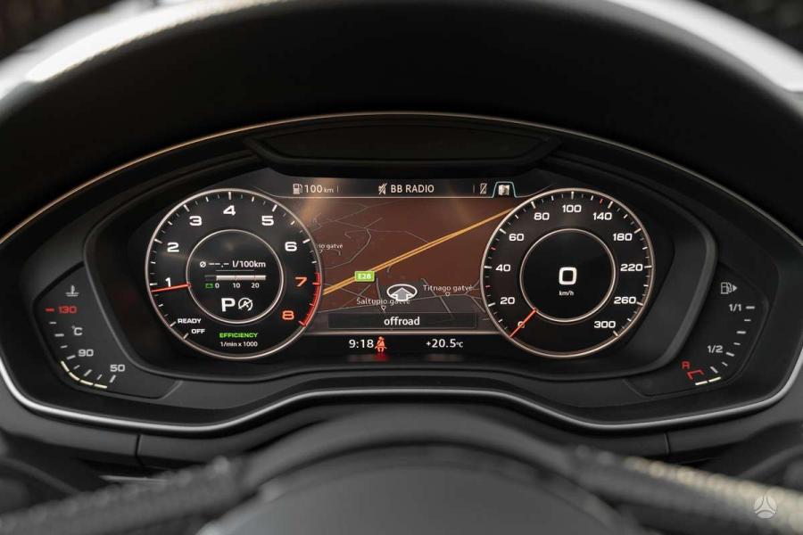 Grey Audi A5 Sportback 2019 in Vilnius, with an engine capacity of 2.00 L and mileage of 173 thousand km for 28900 €, photo 14 on AUTOMOTO.COM.LV