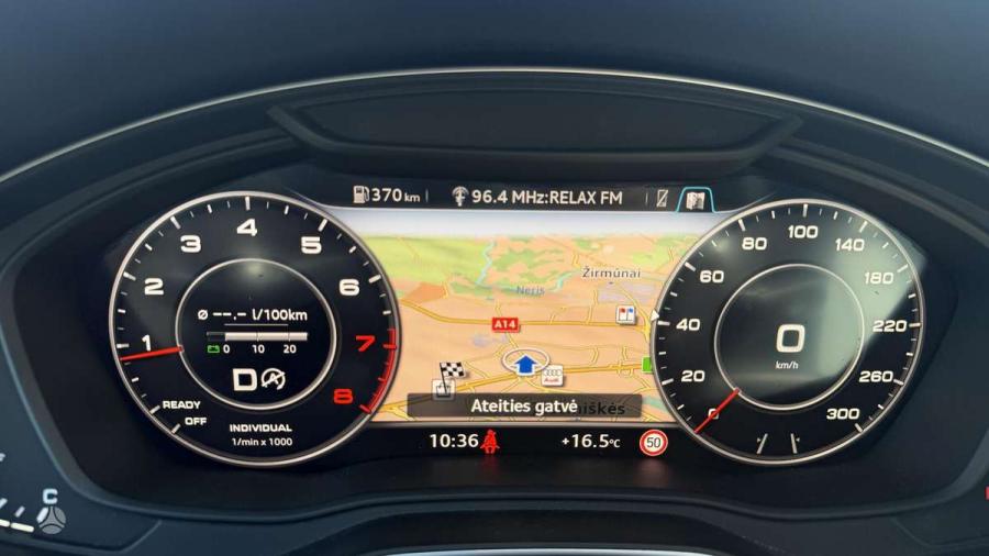 Pelēks Audi A5 Sportback 2019 Viļņa, ar dzinēja tilpumu 1.98 L un nobraukumu 84 tūkst. km par 23500 €, foto 10 vietnē AUTOMOTO.COM.LV