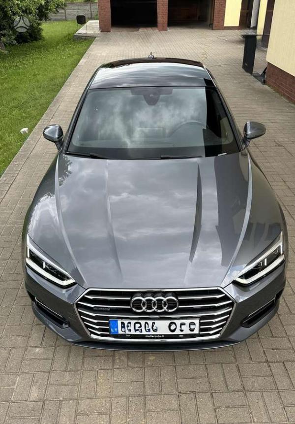 Pelēks Audi A5 Sportback 2019 Viļņa, ar dzinēja tilpumu 1.98 L un nobraukumu 84 tūkst. km par 23500 €, foto 10 vietnē AUTOMOTO.COM.LV