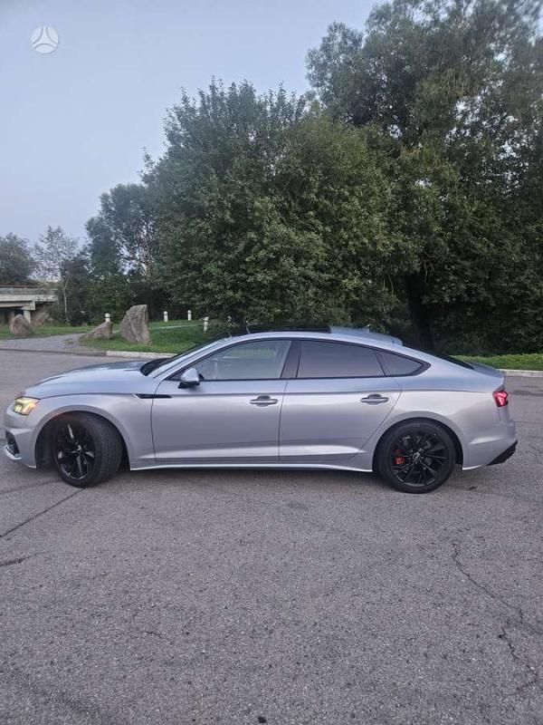 Grey Audi A5 Sportback 2023 in Mazeikiai, with an engine capacity of 2.00 L and mileage of 71 thousand km for 28500 €, photo 3 on AUTOMOTO.COM.LV