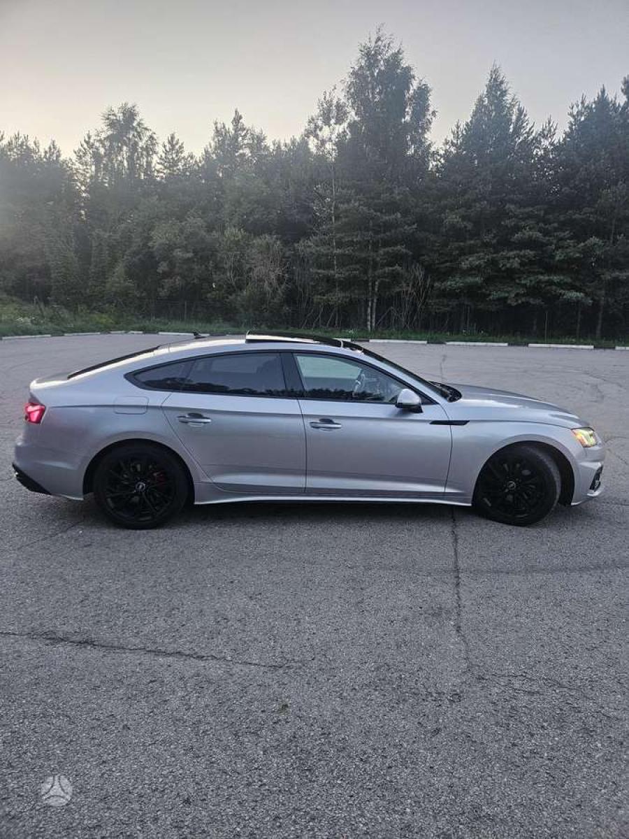 Pelēks Audi A5 Sportback 2023 Mažeikiai, ar dzinēja tilpumu 2.00 L un nobraukumu 71 tūkst. km par 28500 €, foto 5 vietnē AUTOMOTO.COM.LV