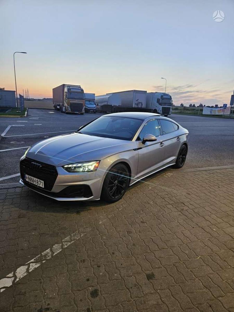 Pelēks Audi A5 Sportback 2023 Mažeikiai, ar dzinēja tilpumu 2.00 L un nobraukumu 71 tūkst. km par 28500 €, foto 23 vietnē AUTOMOTO.COM.LV