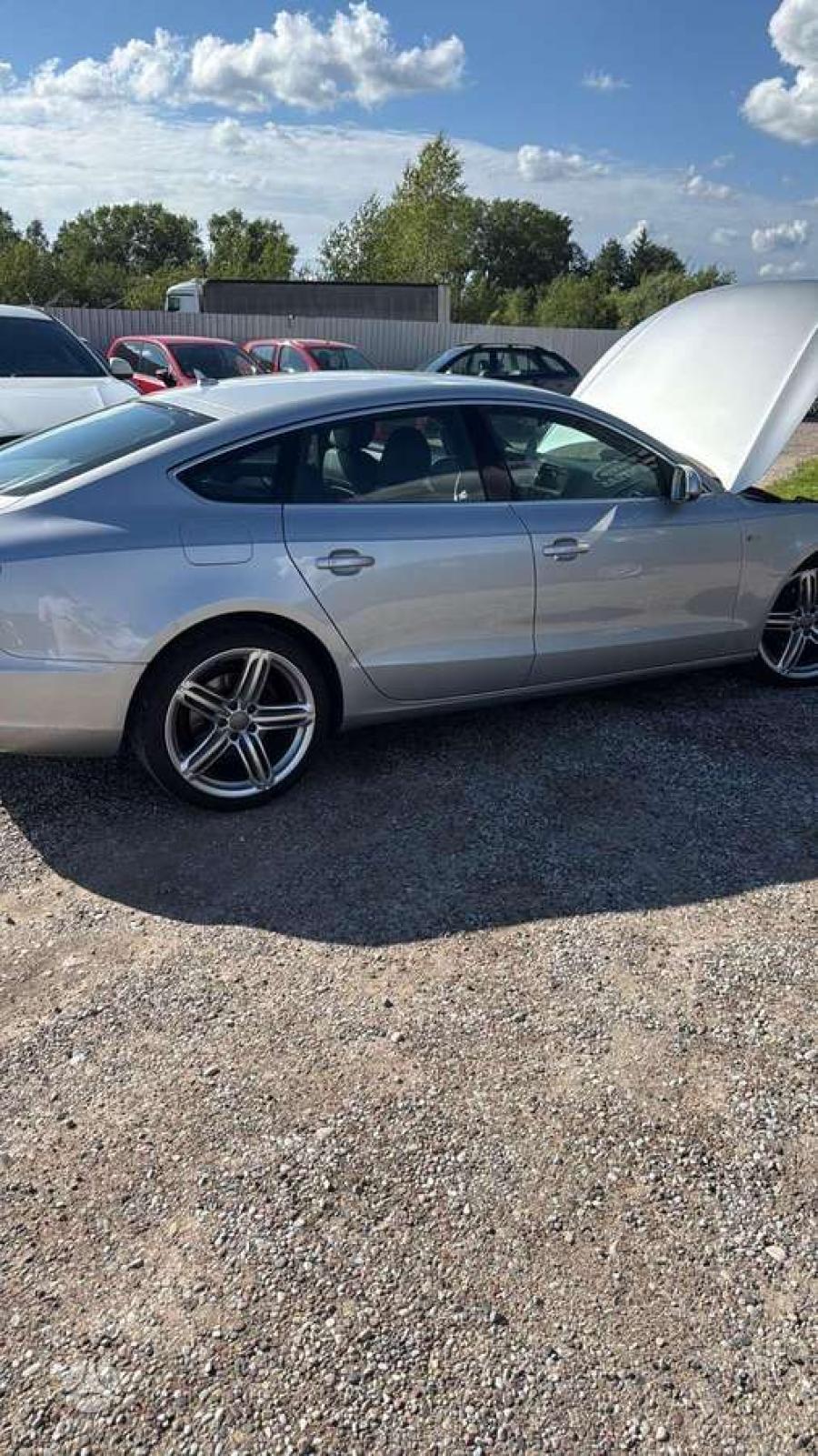 Pelēks Audi A5 Sportback 2010 Jurbarkas, ar dzinēja tilpumu 2.00 L un nobraukumu 147 tūkst. km par 4499 €, foto 16 vietnē AUTOMOTO.COM.LV