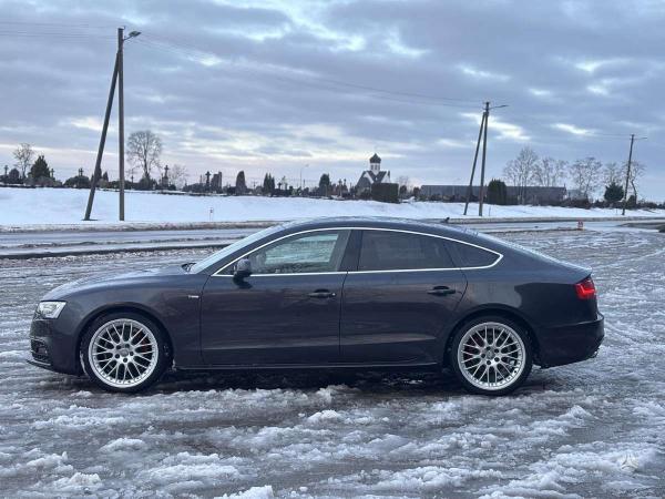 Pelēks Audi A5 Sportback 2013 Tauragė, ar dzinēja tilpumu 2.00 L un nobraukumu 250 tūkst. km par 8500 €, foto 3 vietnē AUTOMOTO.COM.LV
