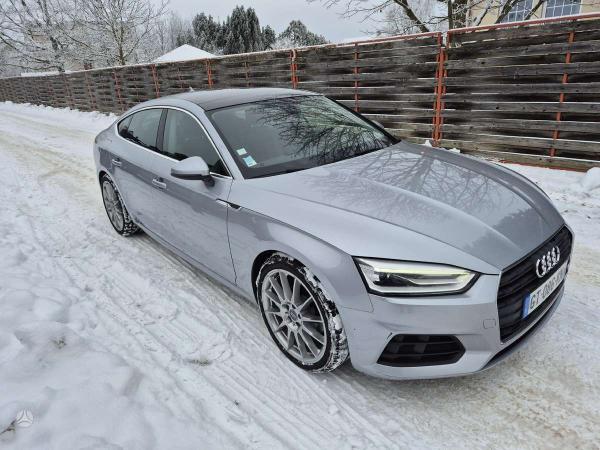 Grey Audi A5 Sportback 2017 in Kaunas, with an engine capacity of 2.00 L and mileage of 299 thousand km for 14350 €, photo 2 on AUTOMOTO.COM.LV