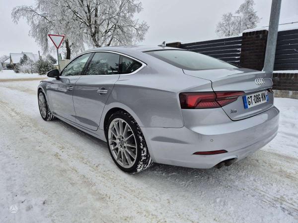 Grey Audi A5 Sportback 2017 in Kaunas, with an engine capacity of 2.00 L and mileage of 299 thousand km for 14350 €, photo 8 on AUTOMOTO.COM.LV