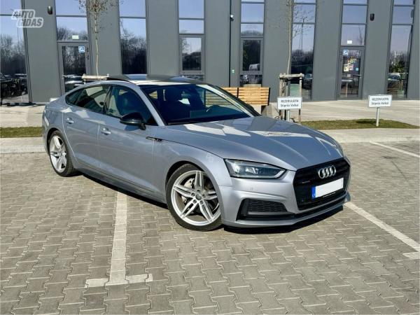 Pelēks Audi A5 Sportback 2018 Kauņa, ar dzinēja tilpumu 2.00 L un nobraukumu 47 tūkst. km par 23000 €, foto 3 vietnē AUTOMOTO.COM.LV