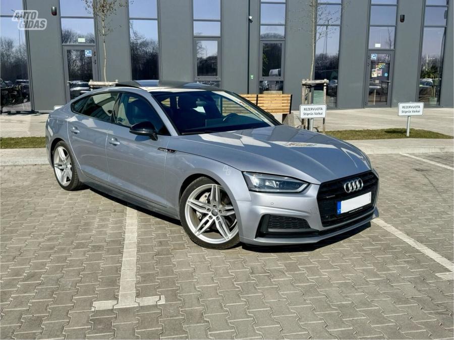 Серый Ауди A5 Sportback 2018 в Каунас, объемом двигателя 2.00 л и пробегом 47 тыс. км за 23000 €, фото 3 на AUTOMOTO.COM.LV