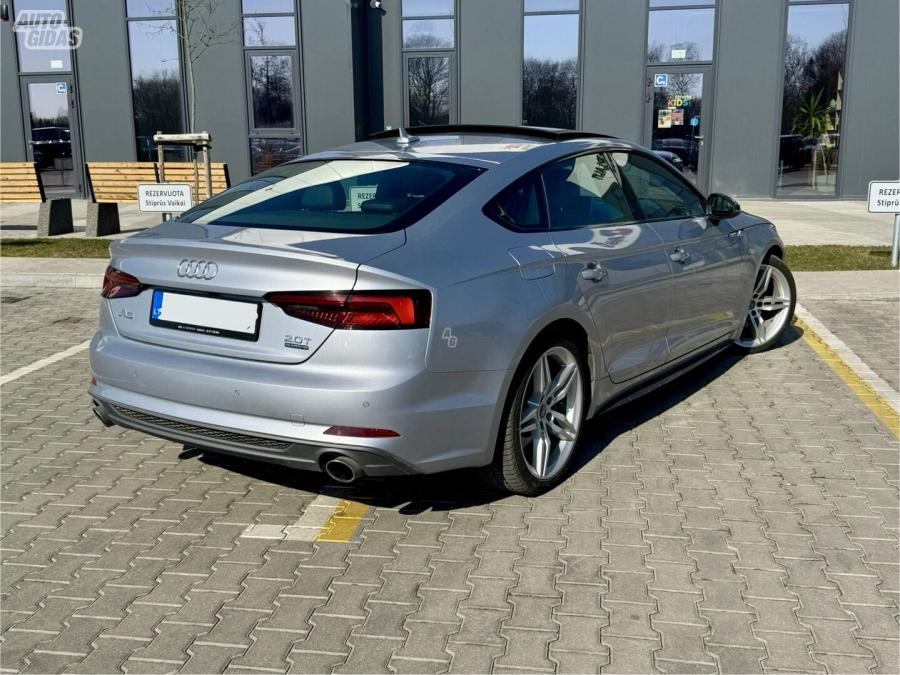 Серый Ауди A5 Sportback 2018 в Каунас, объемом двигателя 2.00 л и пробегом 47 тыс. км за 23000 €, фото 5 на AUTOMOTO.COM.LV