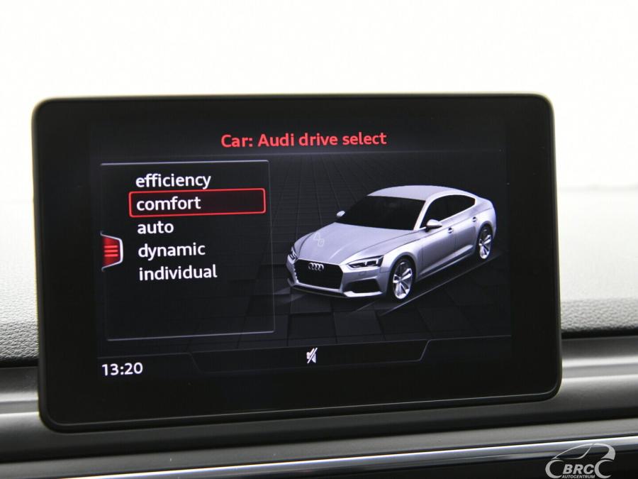 Серый Ауди A5 Sportback 2018 в Авиженяй, объемом двигателя 2.00 л и пробегом 48 тыс. км за 20900 €, фото 33 на AUTOMOTO.COM.LV