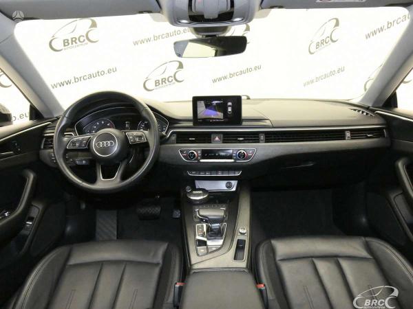 Grey Audi A5 Sportback 2018 in Vilnius, with an engine capacity of 1.98 L and mileage of 48 thousand km for 19900 €, photo 4 on AUTOMOTO.COM.LV