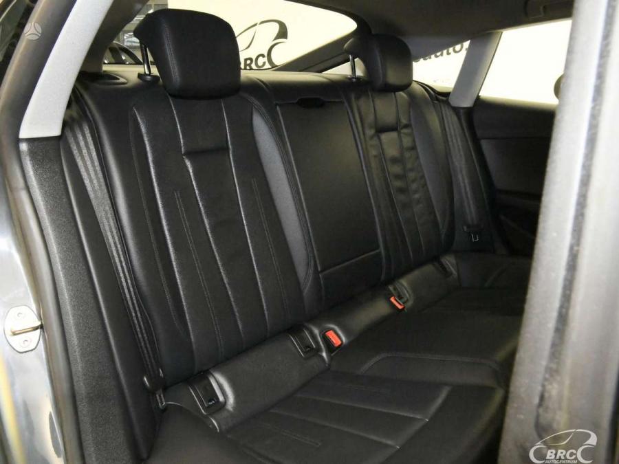 Grey Audi A5 Sportback 2018 in Vilnius, with an engine capacity of 1.98 L and mileage of 48 thousand km for 19900 €, photo 13 on AUTOMOTO.COM.LV