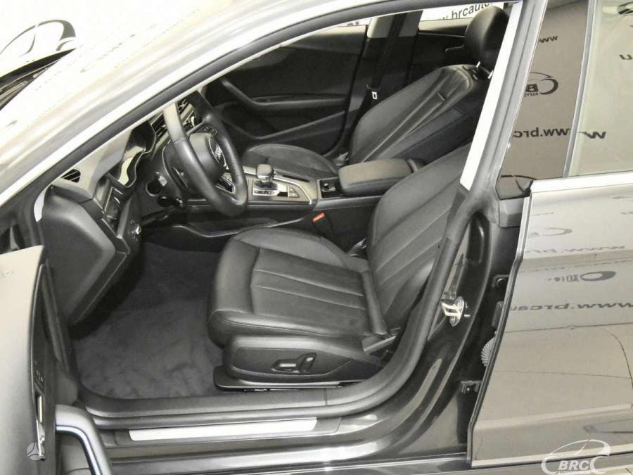 Grey Audi A5 Sportback 2018 in Vilnius, with an engine capacity of 1.98 L and mileage of 48 thousand km for 19900 €, photo 23 on AUTOMOTO.COM.LV