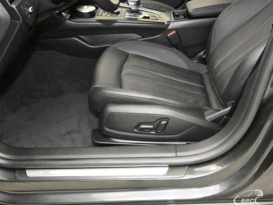 Grey Audi A5 Sportback 2018 in Vilnius, with an engine capacity of 1.98 L and mileage of 48 thousand km for 19900 €, photo 24 on AUTOMOTO.COM.LV
