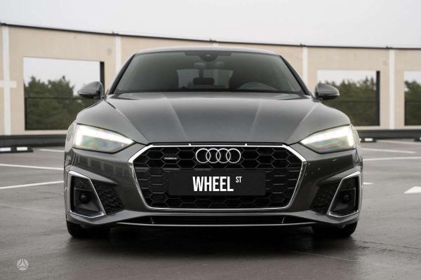 Grey Audi A5 Sportback 2020 in Vilnius, with an engine capacity of 2.97 L and mileage of 168 thousand km for 27800 €, photo 9 on AUTOMOTO.COM.LV