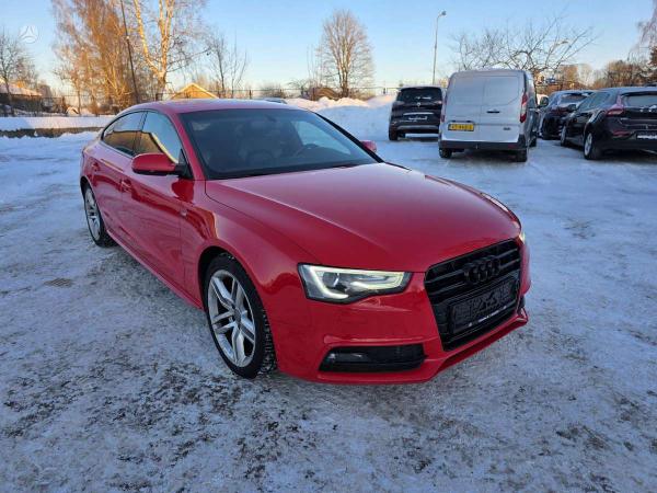 Sarkans Audi A5 Sportback 2014 Telšiai, ar dzinēja tilpumu 1.80 L un nobraukumu 279 tūkst. km par 10700 €, foto 2 vietnē AUTOMOTO.COM.LV
