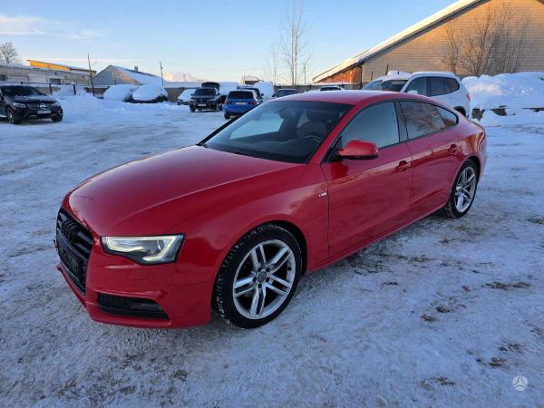 Sarkans Audi A5 Sportback 2014 Telšiai, ar dzinēja tilpumu 1.80 L un nobraukumu 279 tūkst. km par 10700 €, foto 7 vietnē AUTOMOTO.COM.LV