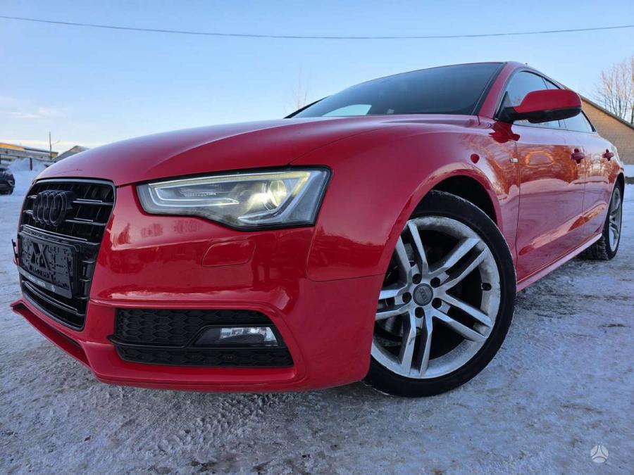 Красный Ауди A5 Sportback 2014 в Тельшяй, объемом двигателя 1.80 л и пробегом 279 тыс. км за 10700 €, фото 14 на AUTOMOTO.COM.LV