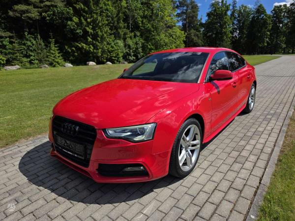 Red Audi A5 Sportback 2014 in Telschi, with an engine capacity of 1.80 L and mileage of 279 thousand km for 9900 €, photo 1 on AUTOMOTO.COM.LV