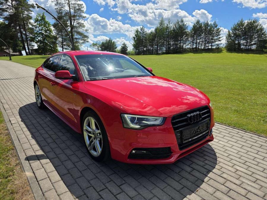 Красный Ауди A5 Sportback 2014 в Тельшяй, объемом двигателя 1.80 л и пробегом 279 тыс. км за 9900 €, фото 3 на AUTOMOTO.COM.LV