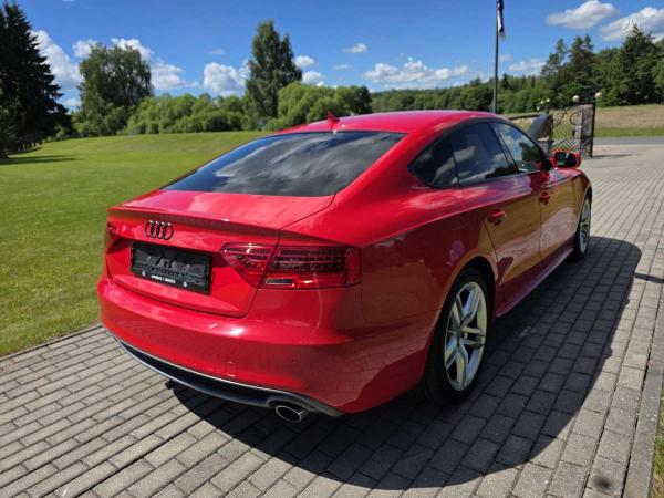 Red Audi A5 Sportback 2014 in Telschi, with an engine capacity of 1.80 L and mileage of 279 thousand km for 9900 €, photo 3 on AUTOMOTO.COM.LV