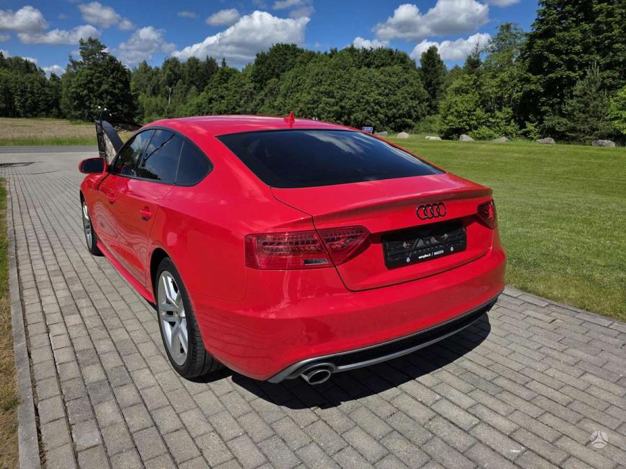 Красный Ауди A5 Sportback 2014 в Тельшяй, объемом двигателя 1.80 л и пробегом 279 тыс. км за 9900 €, фото 5 на AUTOMOTO.COM.LV